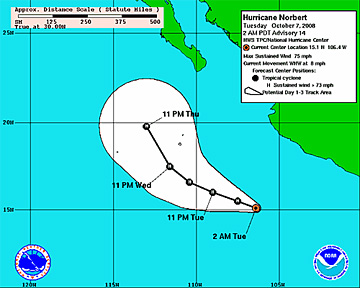 Mexico Eyes Storms Off Both Coasts
