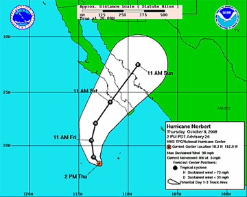 Mexico Prepares Shelters Ahead of Hurricane Norbert