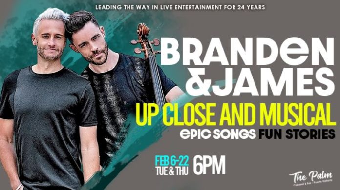 Branden & James in Up Close & Musical Tues & Thurs at The Palm ...